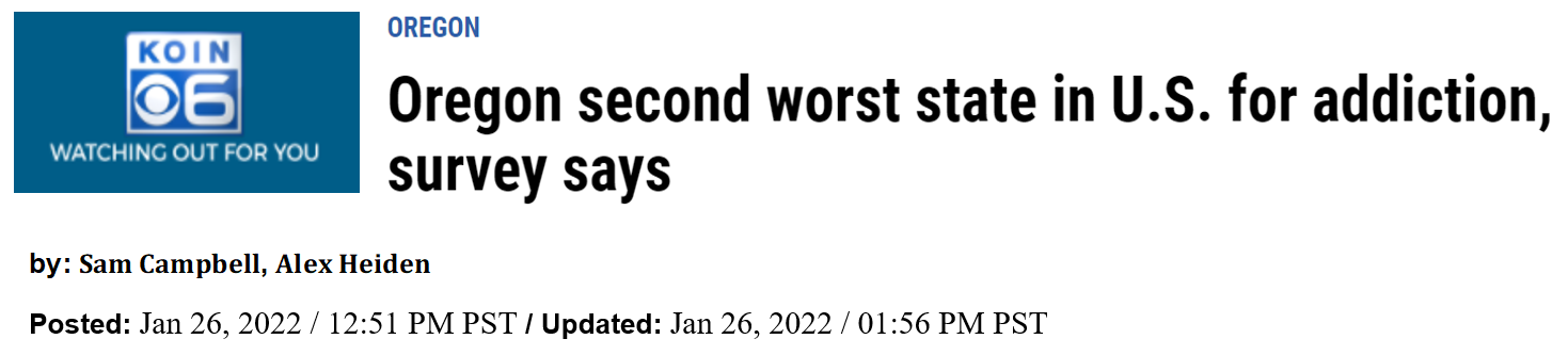 PROGRESSIVE OREGON AT THE BOTTOM: NEW FUNDING FOR FAILED SYSTEMS ...