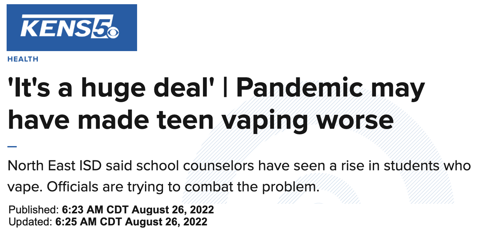 YOUTH VAPING AND NICOTINE-DIABETES LINK: IT’S NOT GOING AWAY – A ...